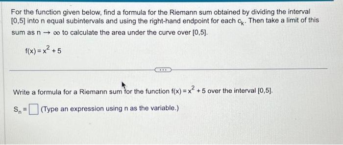 Solved For the function given below, find a formula for the | Chegg.com