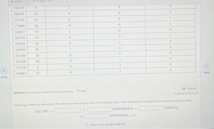 Solved Suppose the following data were collected from a | Chegg.com