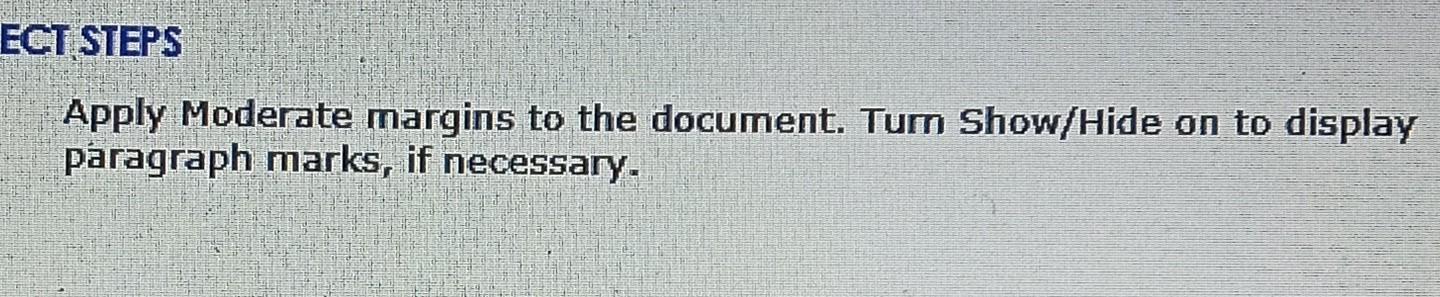 Solved Apply Moderate margins to the document. Turn | Chegg.com