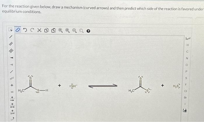Solved For the reaction given below, draw a mechanism | Chegg.com