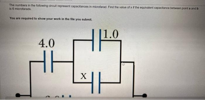 Solved The numbers in the following circuit represent | Chegg.com