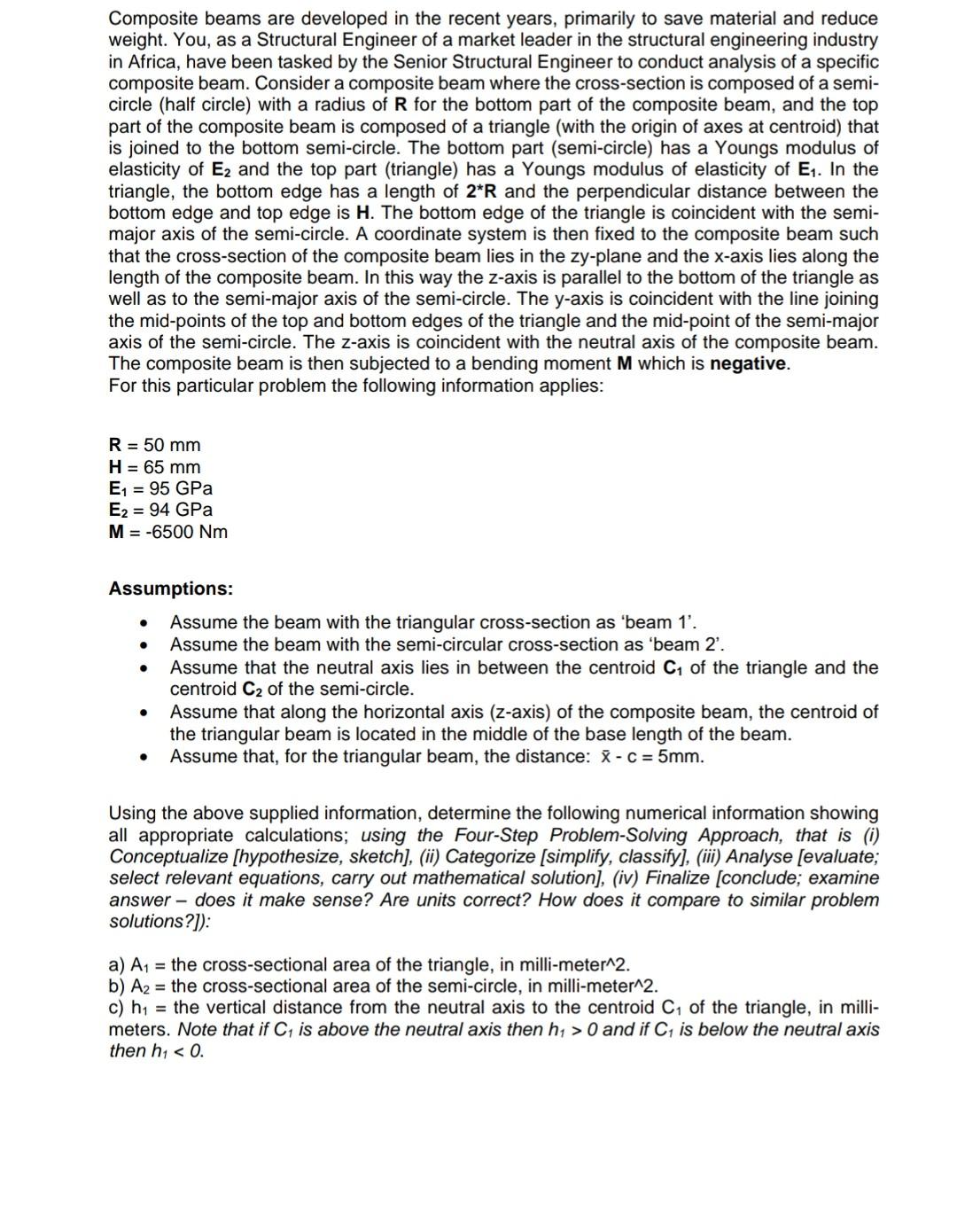 Solved Composite beams are developed in the recent years, | Chegg.com