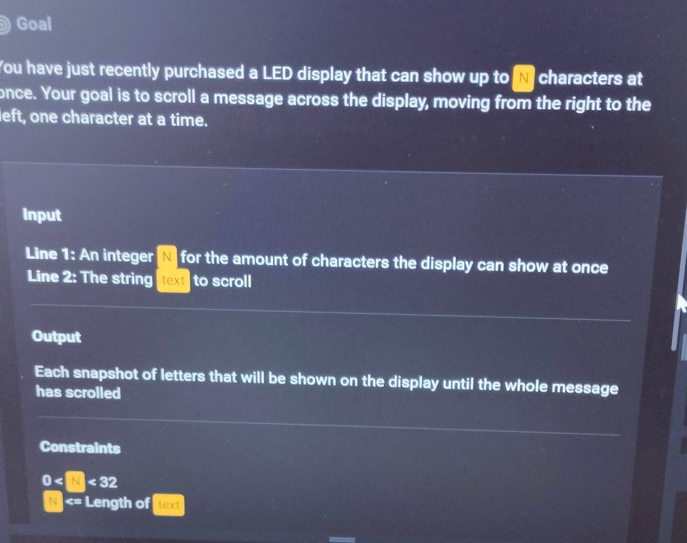 Solved ou have just recently purchased a LED display that | Chegg.com