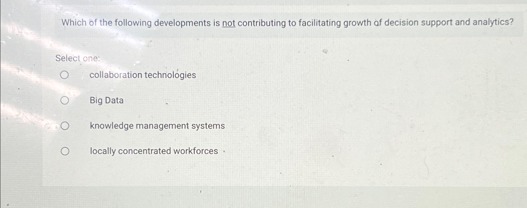 Solved Which of the following developments is not | Chegg.com