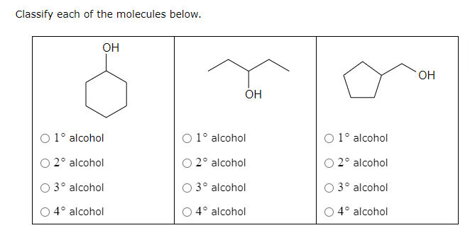 Solved Classify each of the molecules below. | Chegg.com