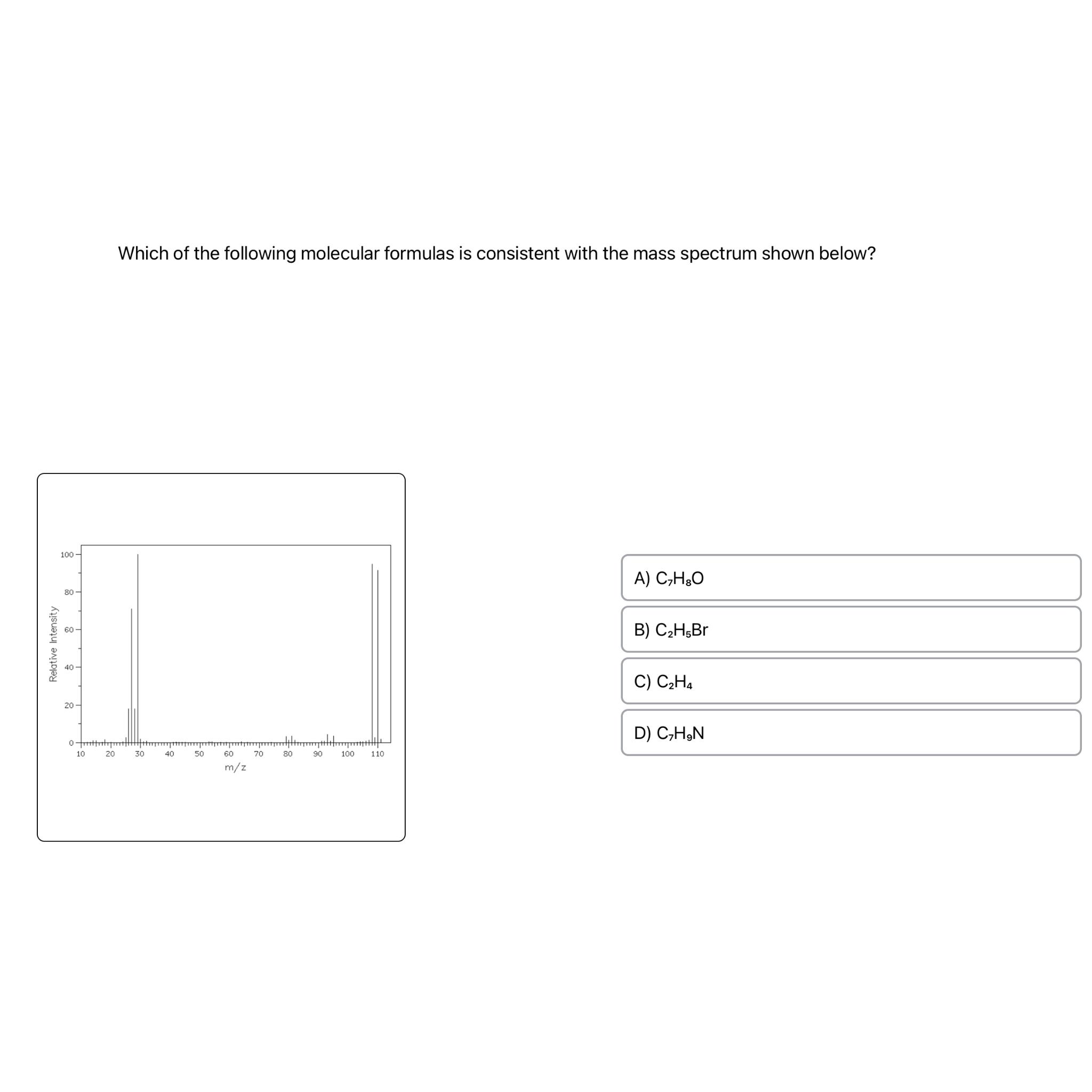 Solved Which of the following molecular formulas is | Chegg.com