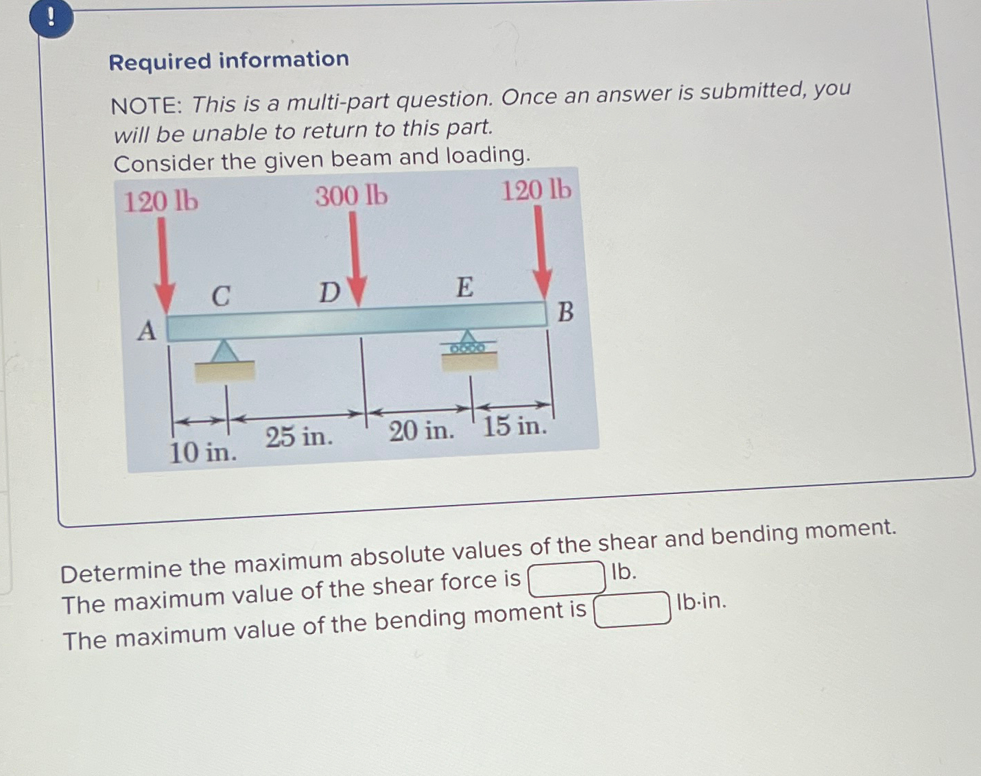 Solved !Required informationNOTE: This is a multi-part | Chegg.com