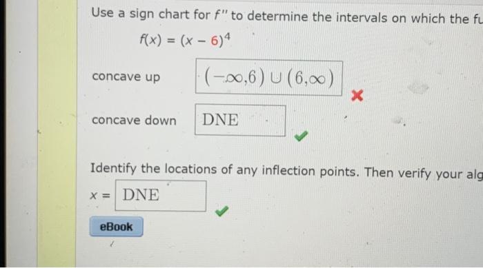 Solved Use a sign chart for f′′ to determine the intervals | Chegg.com