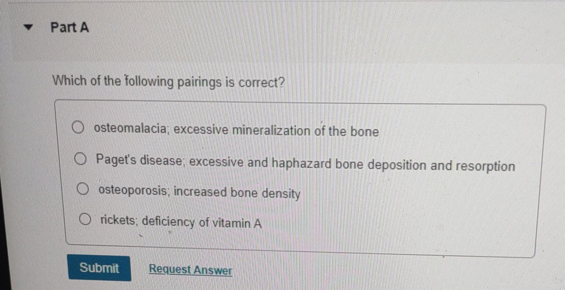 Solved Which of the following pairings is correct? | Chegg.com