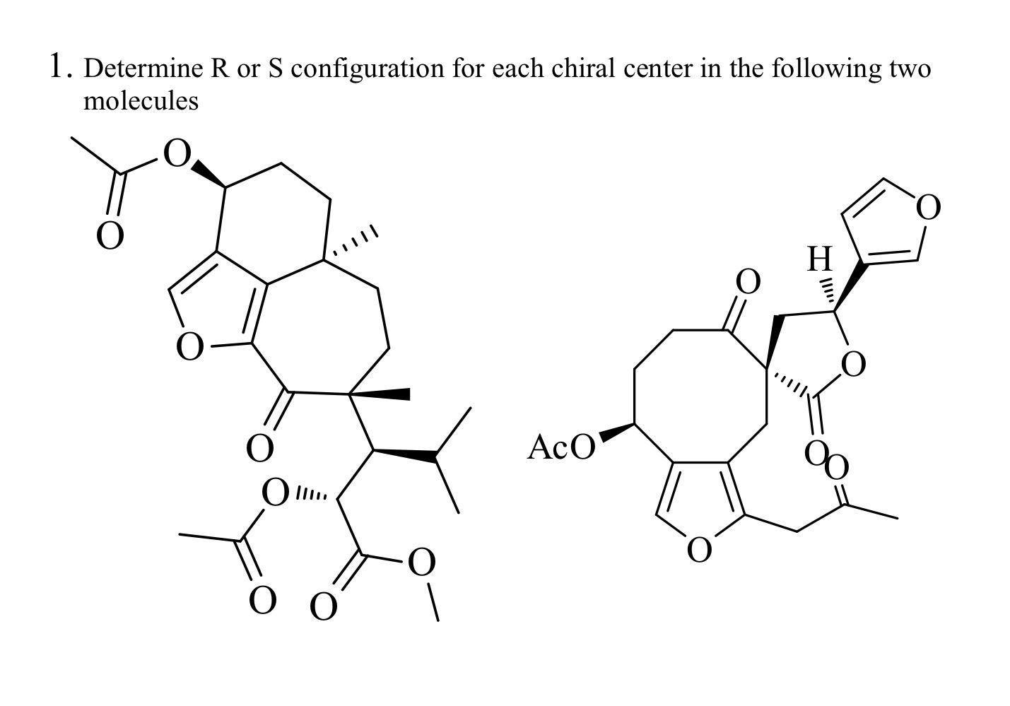 Solved Determine R ﻿or S ﻿configuration for each chiral | Chegg.com