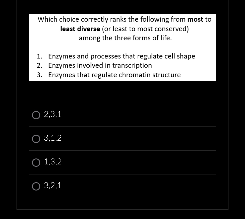Solved Which choice correctly ranks the following from most | Chegg.com