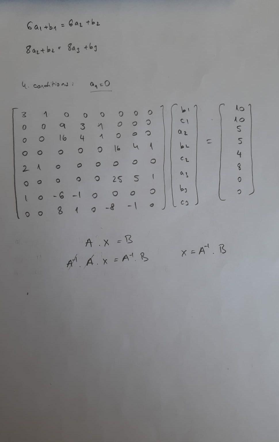 6a1+b1=6a2+b28a2+b2=8a3+b3 4. conchitions: a1=0 | Chegg.com