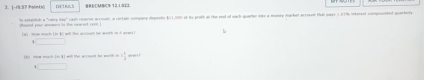 Solved (Round your answers to the nearest cent.) (a) How | Chegg.com