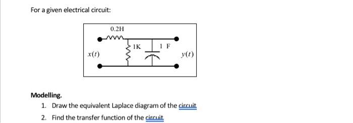 Solved Convert the transfer function in Q2 into differential | Chegg.com