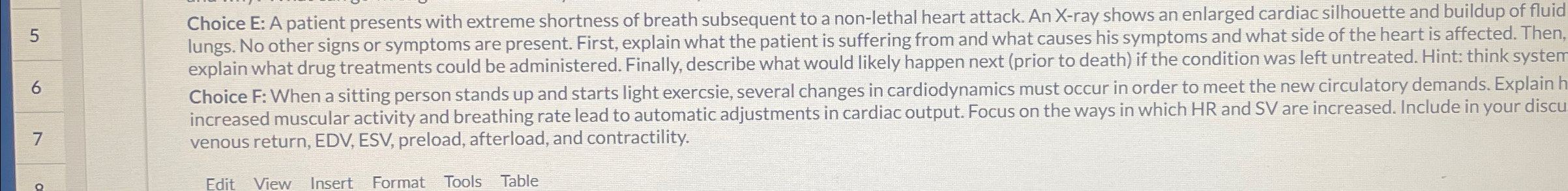 Solved Choice E: A patient presents with extreme shortness | Chegg.com