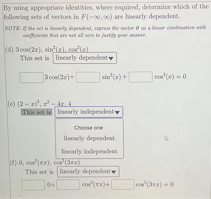 Solved By using appropriate identities, where required, | Chegg.com