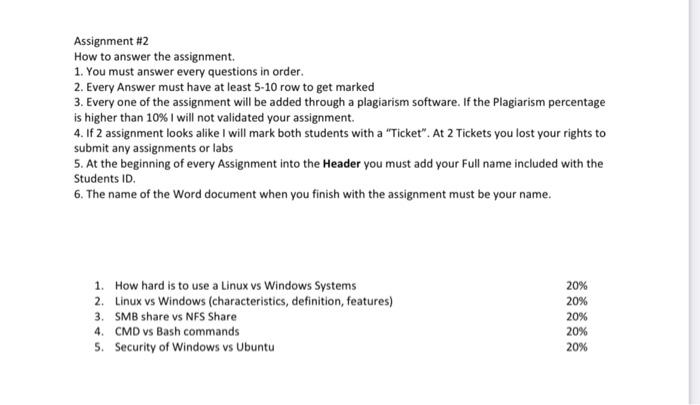 Solved Assignment #2 How to answer the assignment. 1. You | Chegg.com