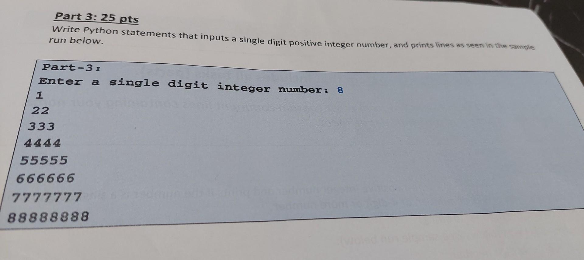 Solved Part 3 25 Pts Write Python Statements That Inputs A 