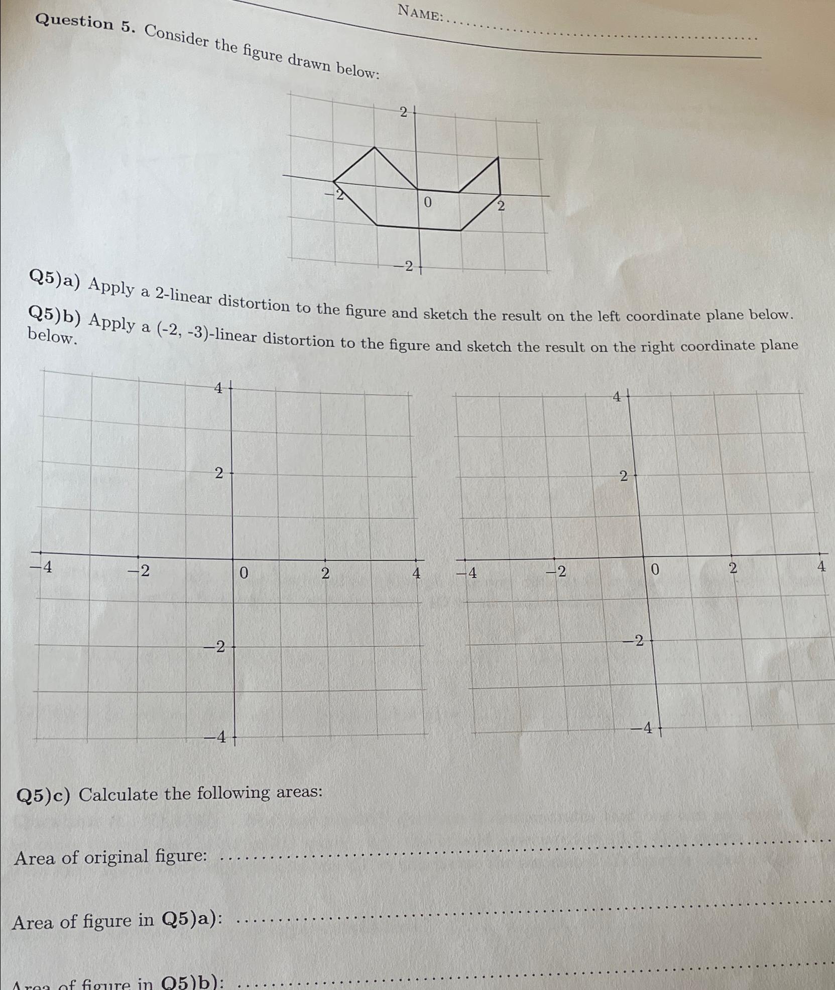 Solved Question 5. Consider the figure drawn below:\\nQ5)a) | Chegg.com