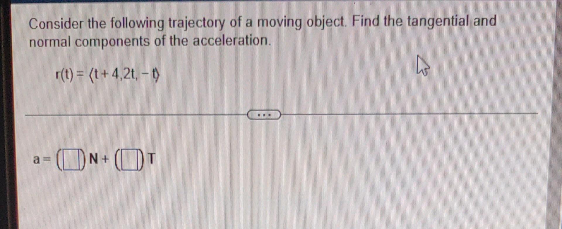 Solved Consider the following trajectory of a moving object. | Chegg.com