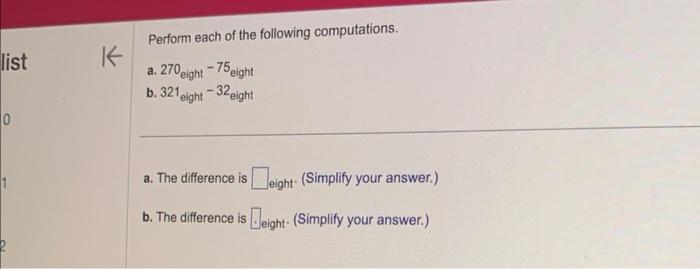 Solved Perform each of the following computations. a. | Chegg.com