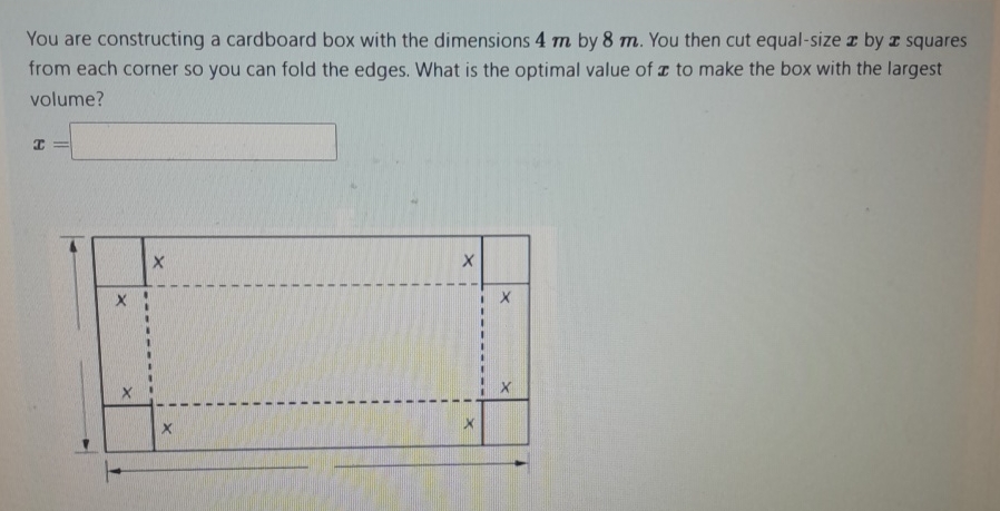 Solved You are constructing a cardboard box with the | Chegg.com