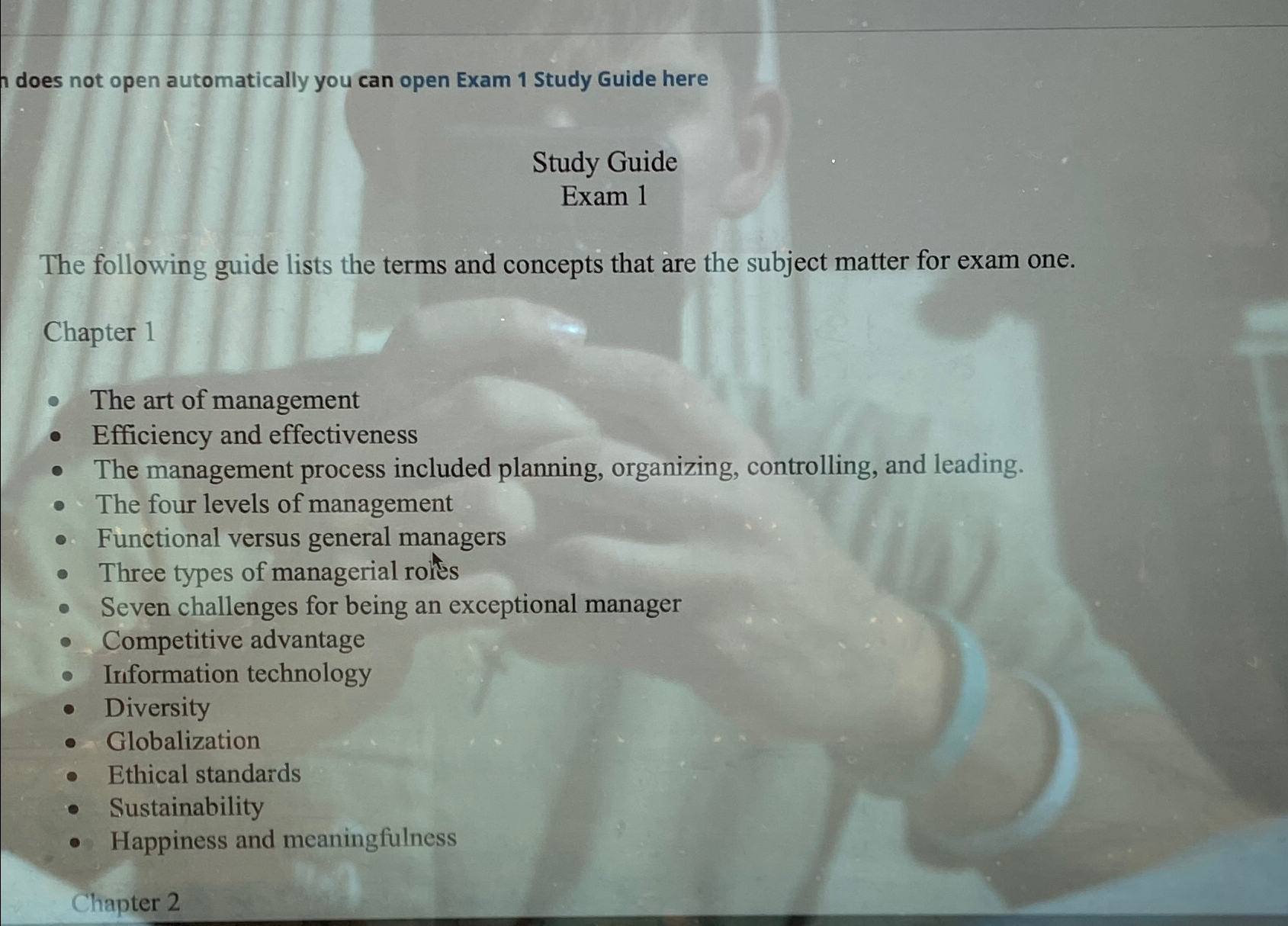 Solved does not open automatically you can open Exam 1 | Chegg.com