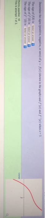 Solved Determine the signs (positive, negative, or zero) of | Chegg.com