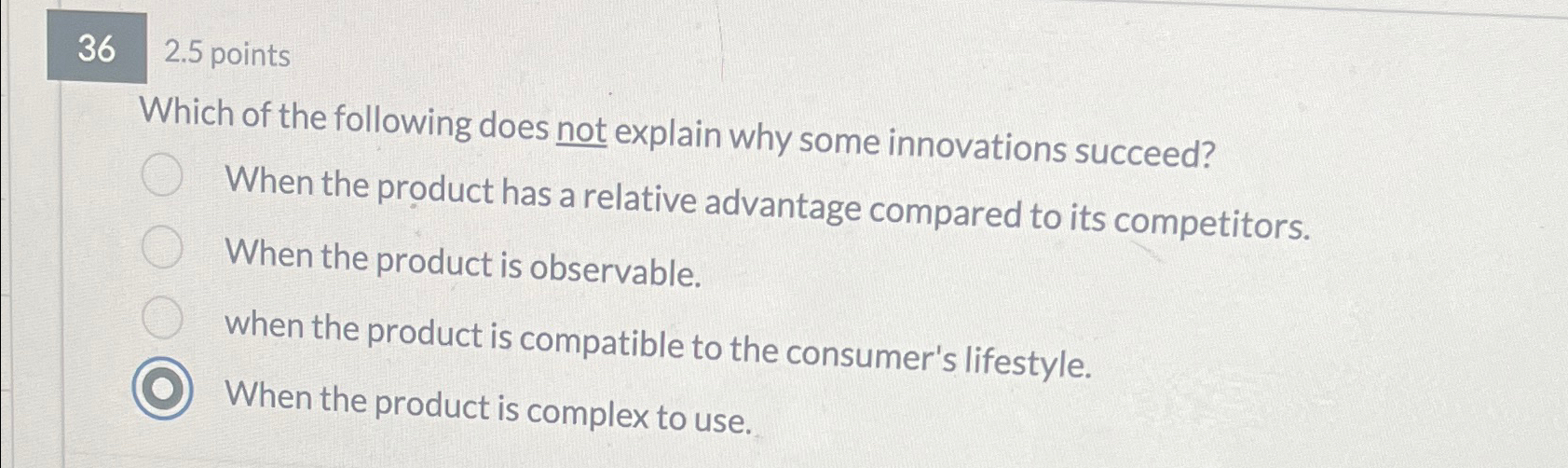 Solved 362.5 ﻿pointsWhich of the following does not explain | Chegg.com