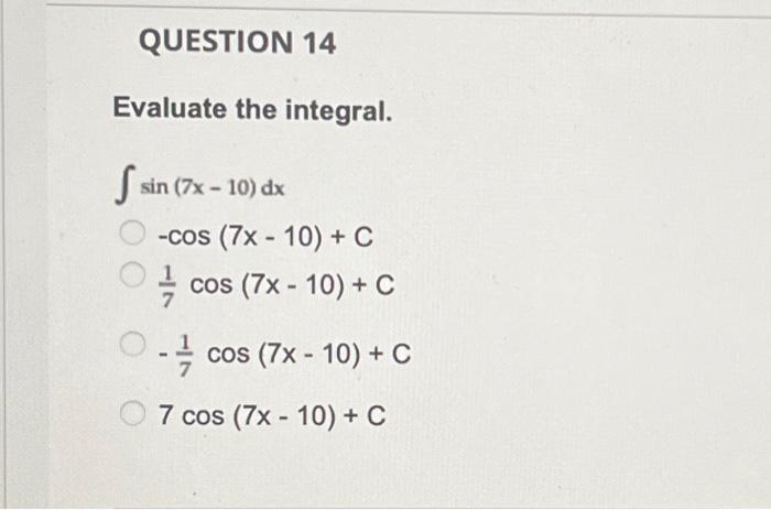 Solved Evaluate the integral. | Chegg.com