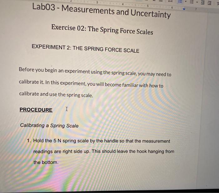 = ii . Ini IM Lab03 - Measurements and Uncertainty | Chegg.com