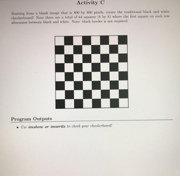 Solved Activity A Given any png image, rotate the image 180 | Chegg.com