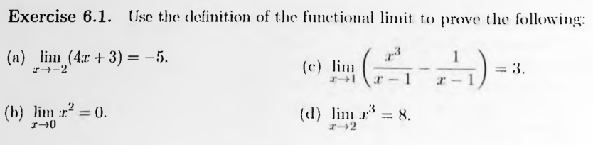 Solved Exercise 6.1. ﻿Use the definition of the functional | Chegg.com