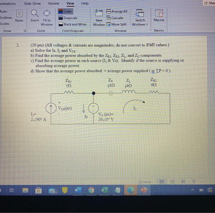 Solved Animations Slide Show Review View Help Sha Ruler | Chegg.com