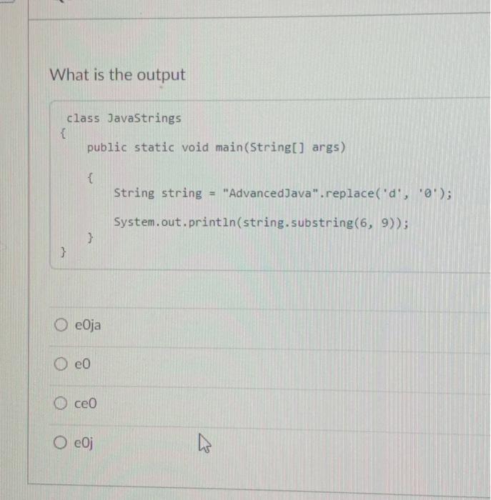 Solved Class Javastrings Public Static Void Mainstring