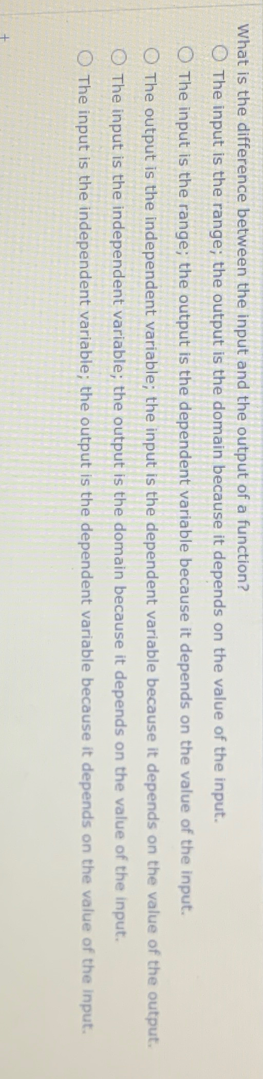 Solved What is the difference between the input and the | Chegg.com