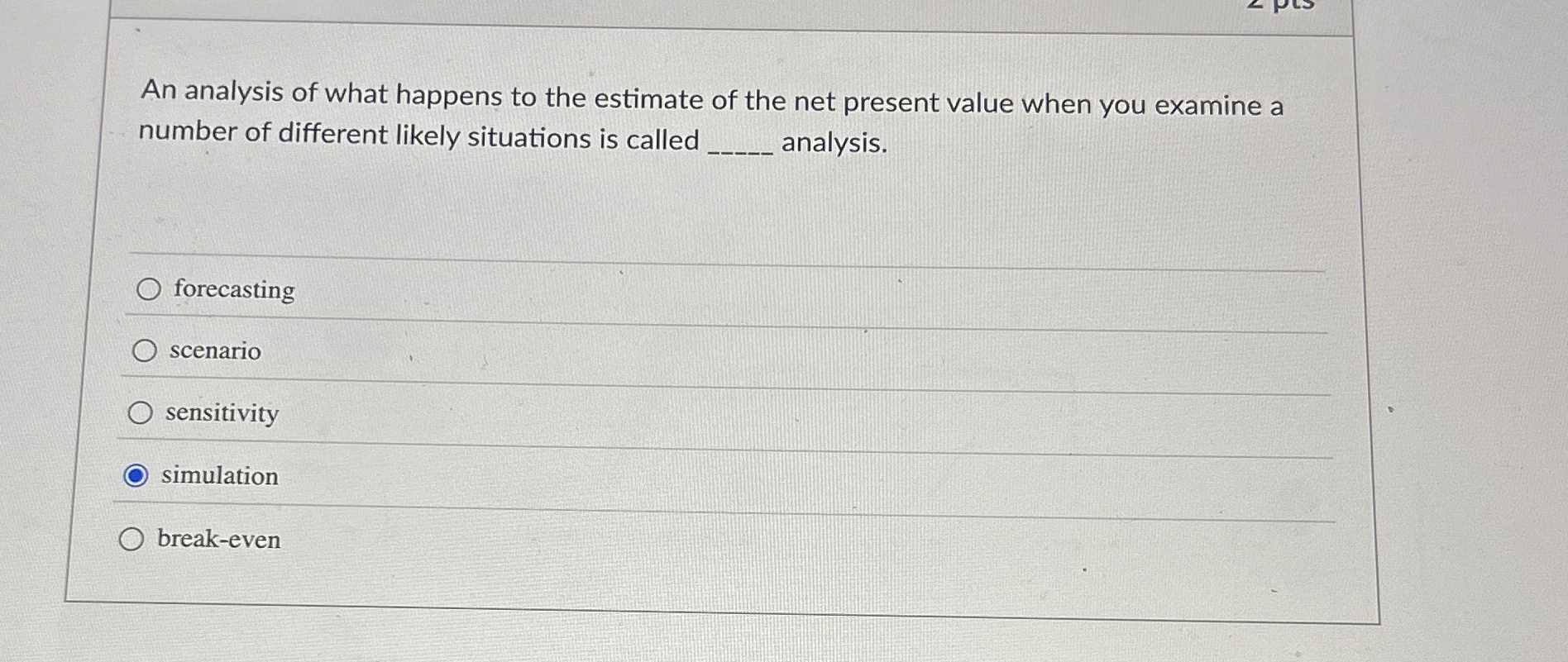 Solved An analysis of what happens to the estimate of the | Chegg.com