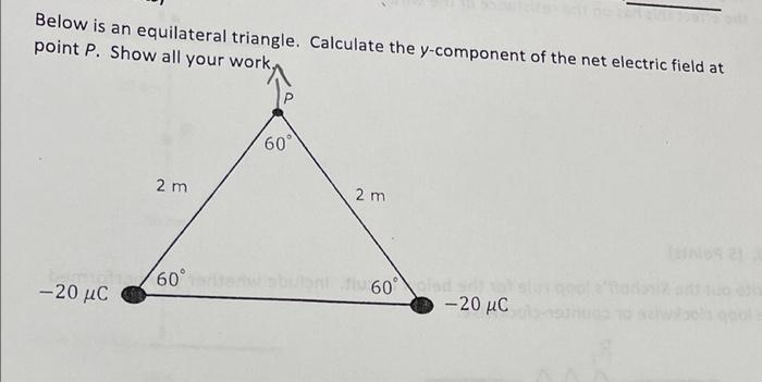 Solved Below is an equilateral triangle. Calculate the | Chegg.com