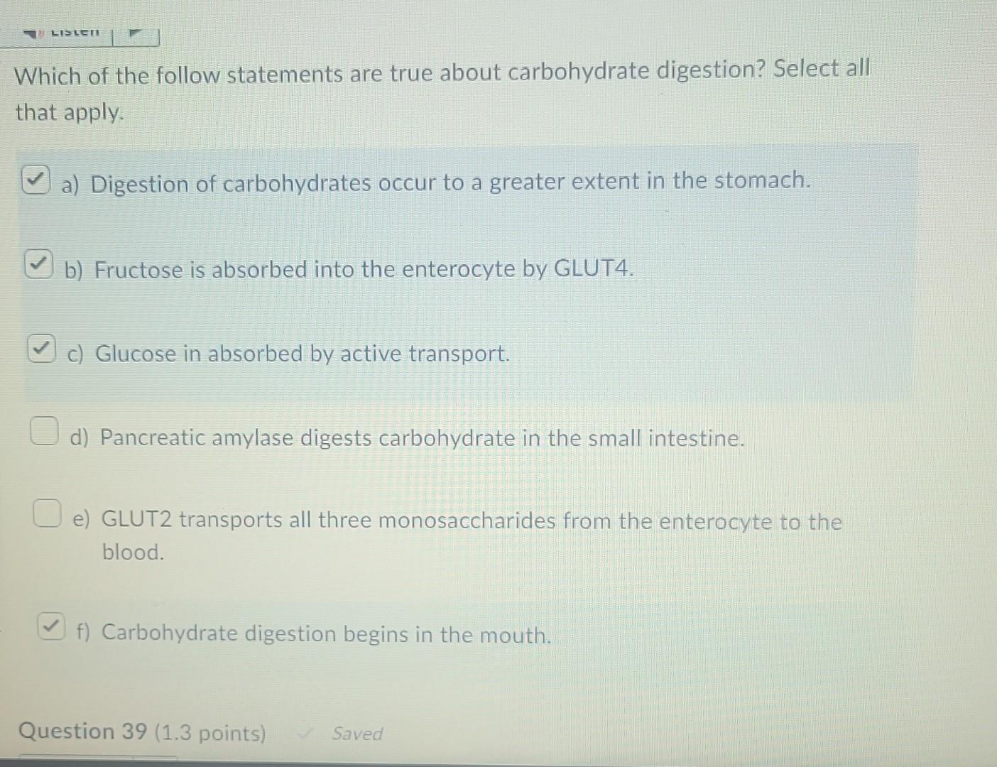 Solved Which of the follow statements are true about | Chegg.com