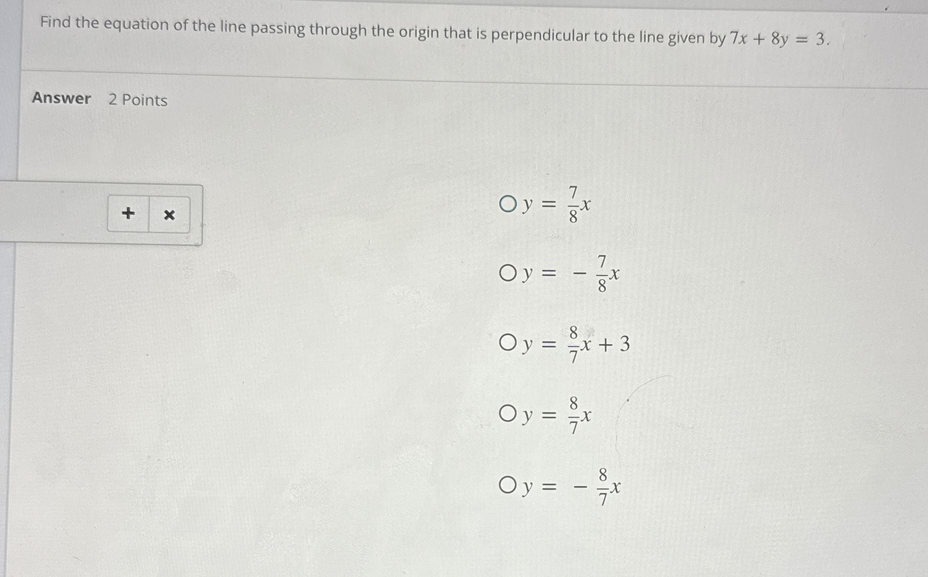 Solved Find the equation of the line passing through the | Chegg.com