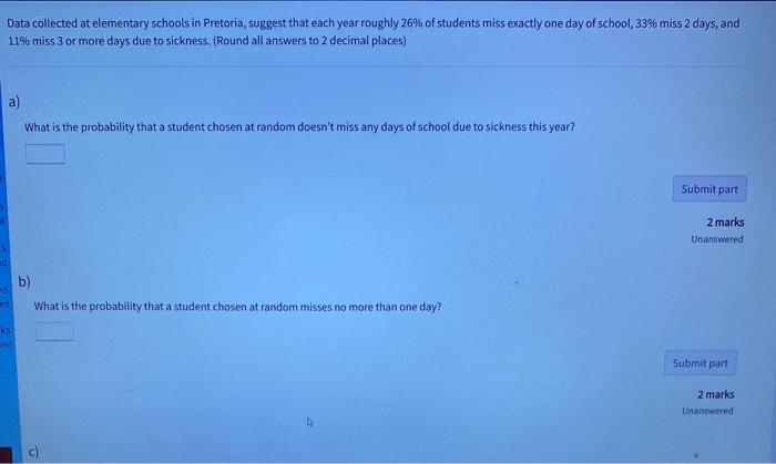 Solved Data collected at elementary schools in Pretoria, | Chegg.com