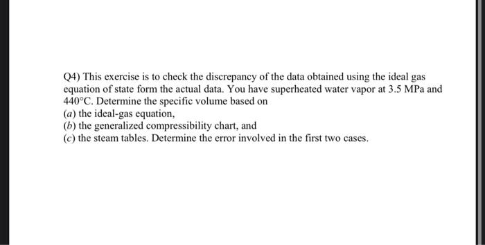 Solved Q4) This exercise is to check the discrepancy of the | Chegg.com