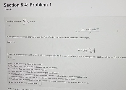 Solved Section 8.4: Problem 111 | Chegg.com