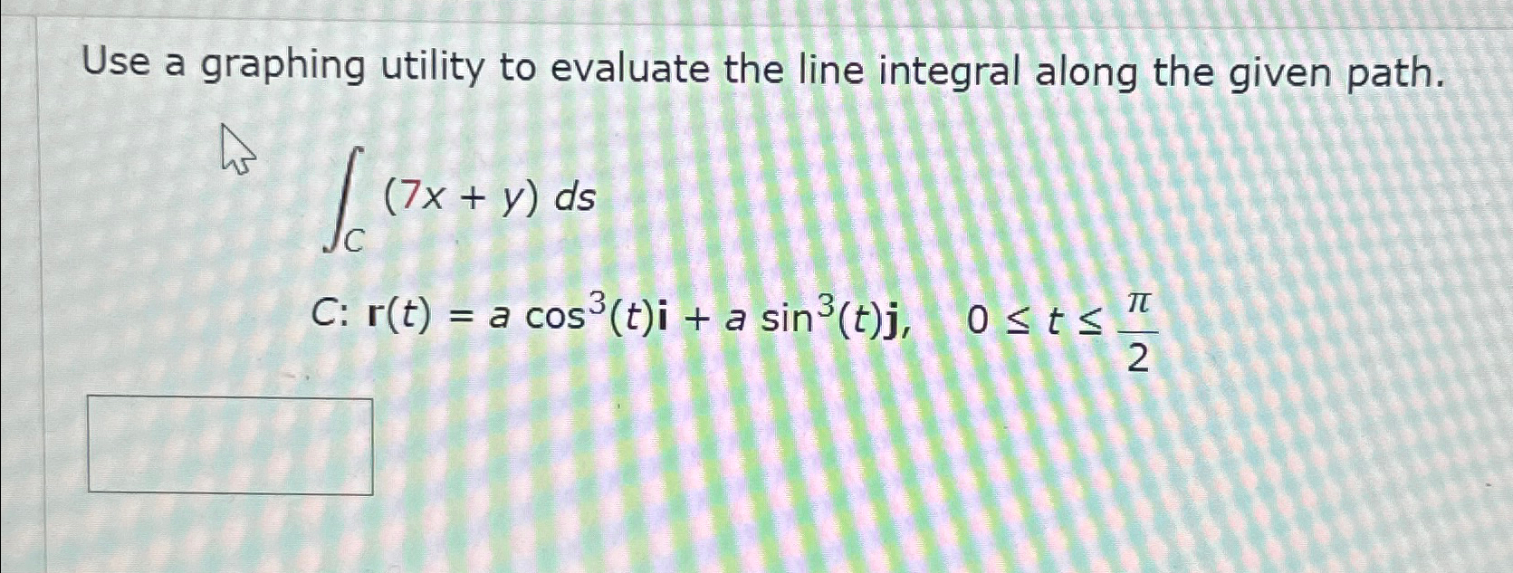 Solved Use a graphing utility to evaluate the line integral | Chegg.com