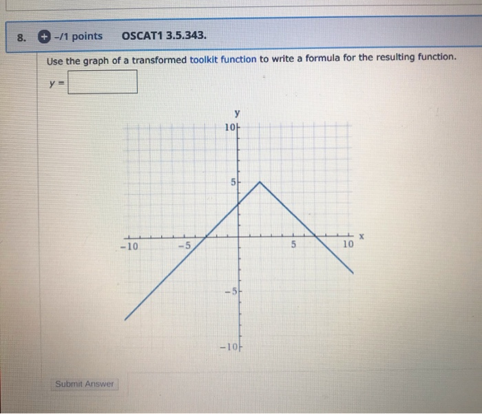 Solved 8. + -/1 points OSCAT1 3.5.343. Use the graph of a | Chegg.com