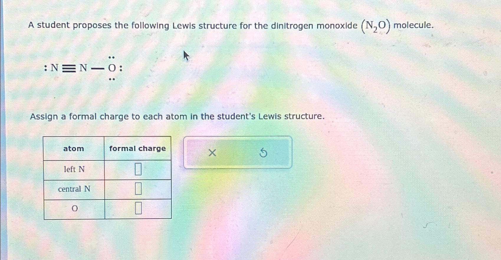 Solved A student proposes the following Lewis structure for | Chegg.com