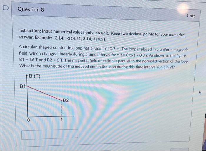 Solved Instruction: Input numerical values only; no unit. | Chegg.com