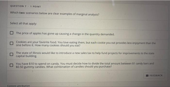 Solved Which two scenarios below are clear examples of | Chegg.com