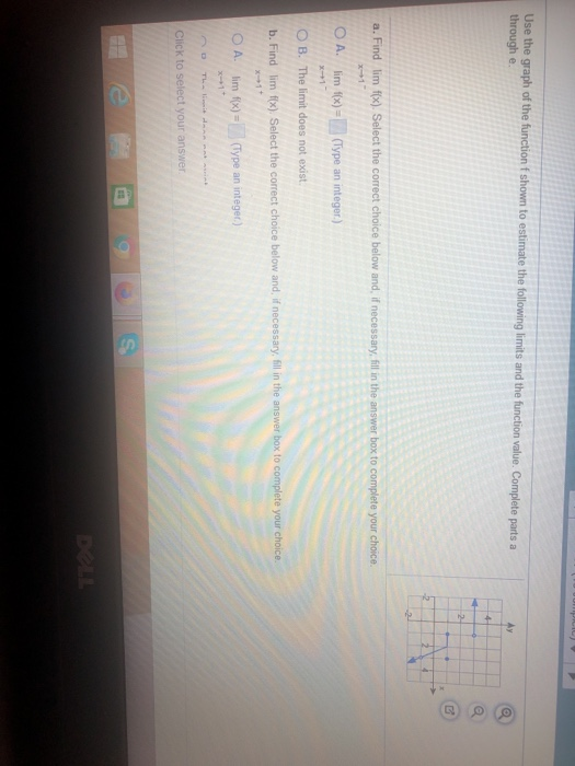 Solved Use the graph of the function f shown to estimate the | Chegg.com