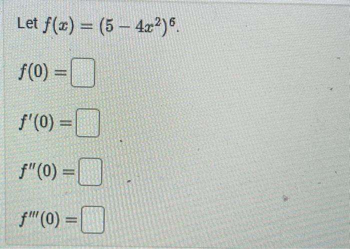 Solved Let F(x)=f(x6) and G(x)=(f(x))6. You also know that | Chegg.com